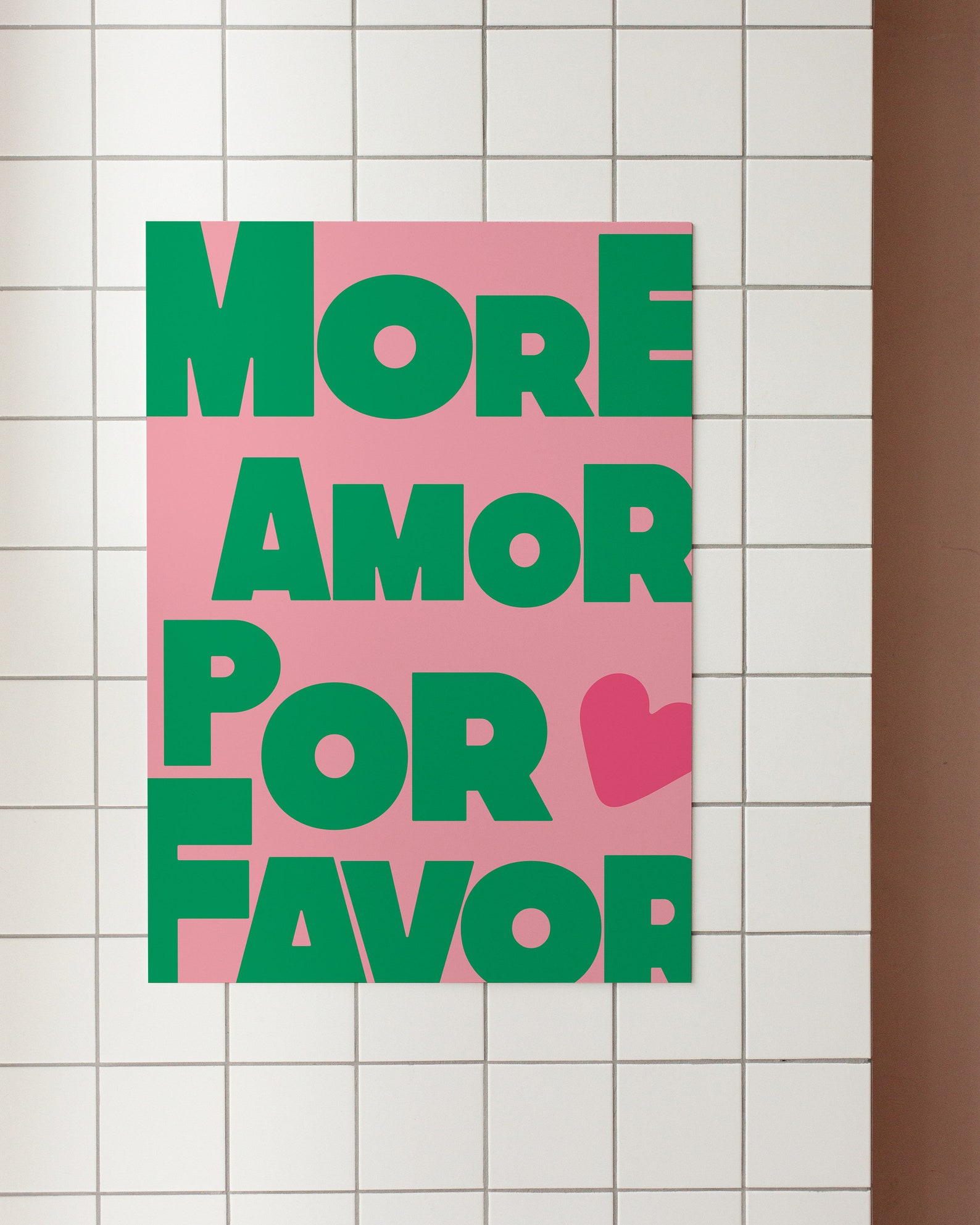 More Amor Por Favor, More Amor Wall Art, Amor Quote Poster, Hand ...