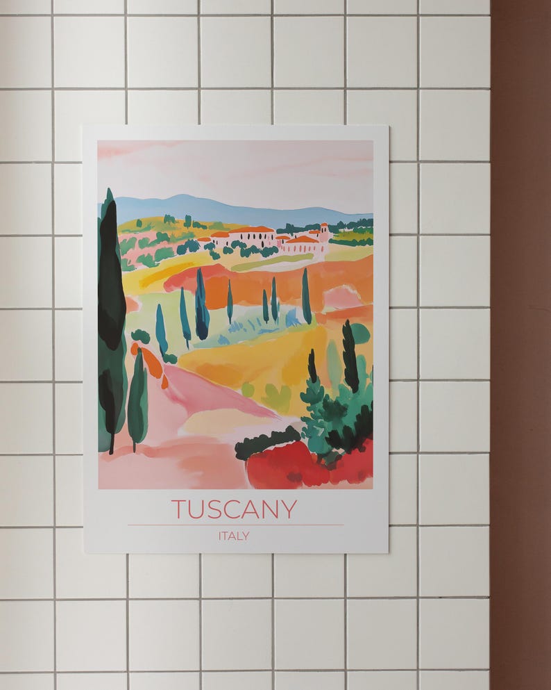 Italy Prints Set of 6 Printable Wall Art Positano Amalfi Rome Tuscany ...