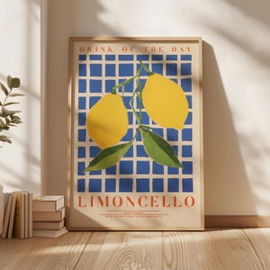 Limoncello Print Wall Art Limon Dolce Vita Italian Traditional Beverage ...