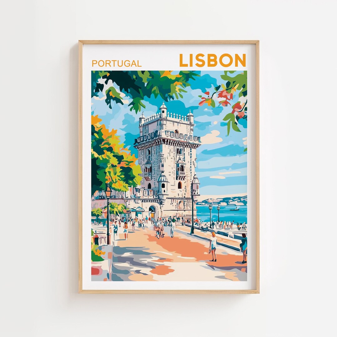 Lisbon Print, Belem Tower, Lisbon Wall Art, Portugal Art Print,lisbon ...