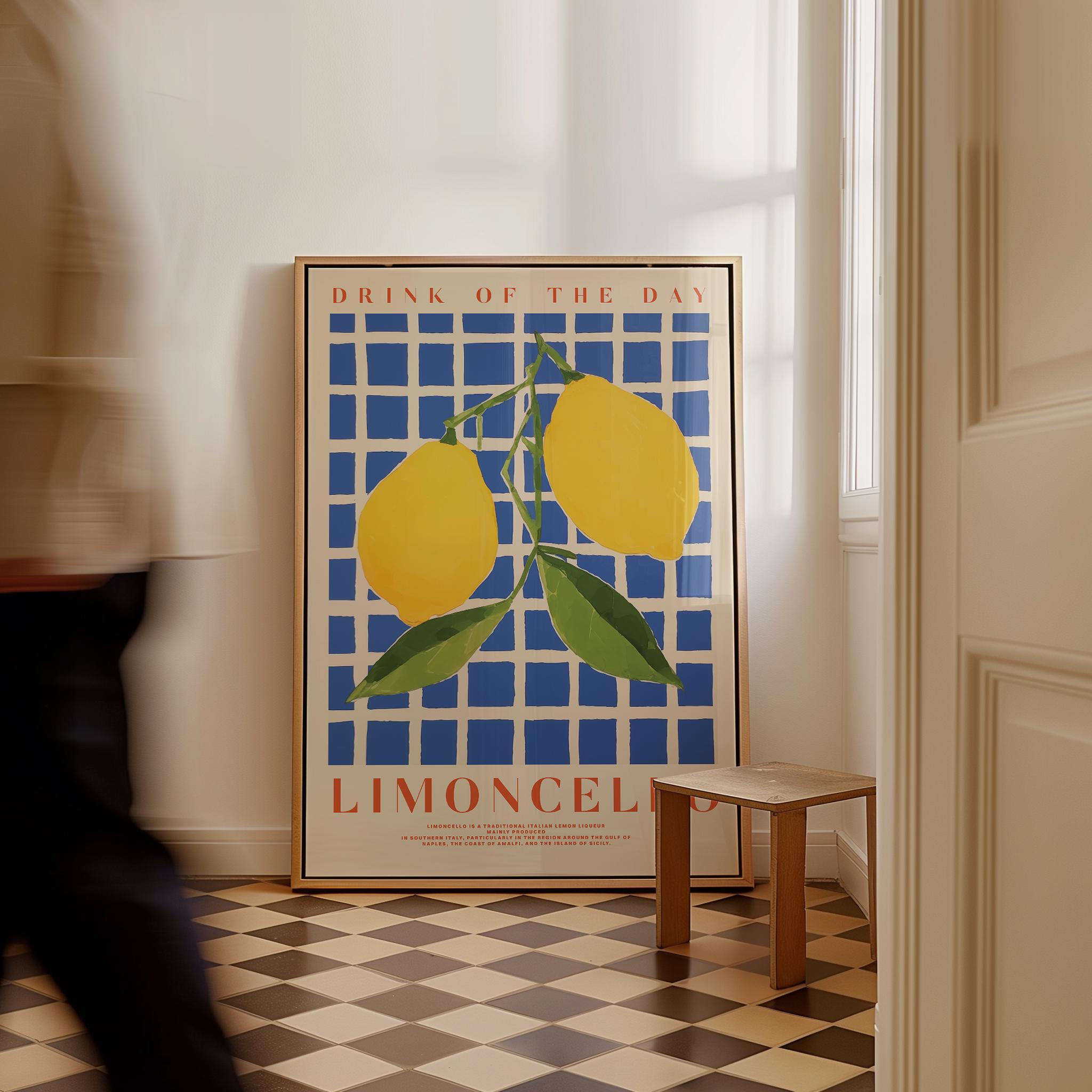 Limoncello Print Wall Art Limon Dolce Vita Italian Traditional Beverage ...
