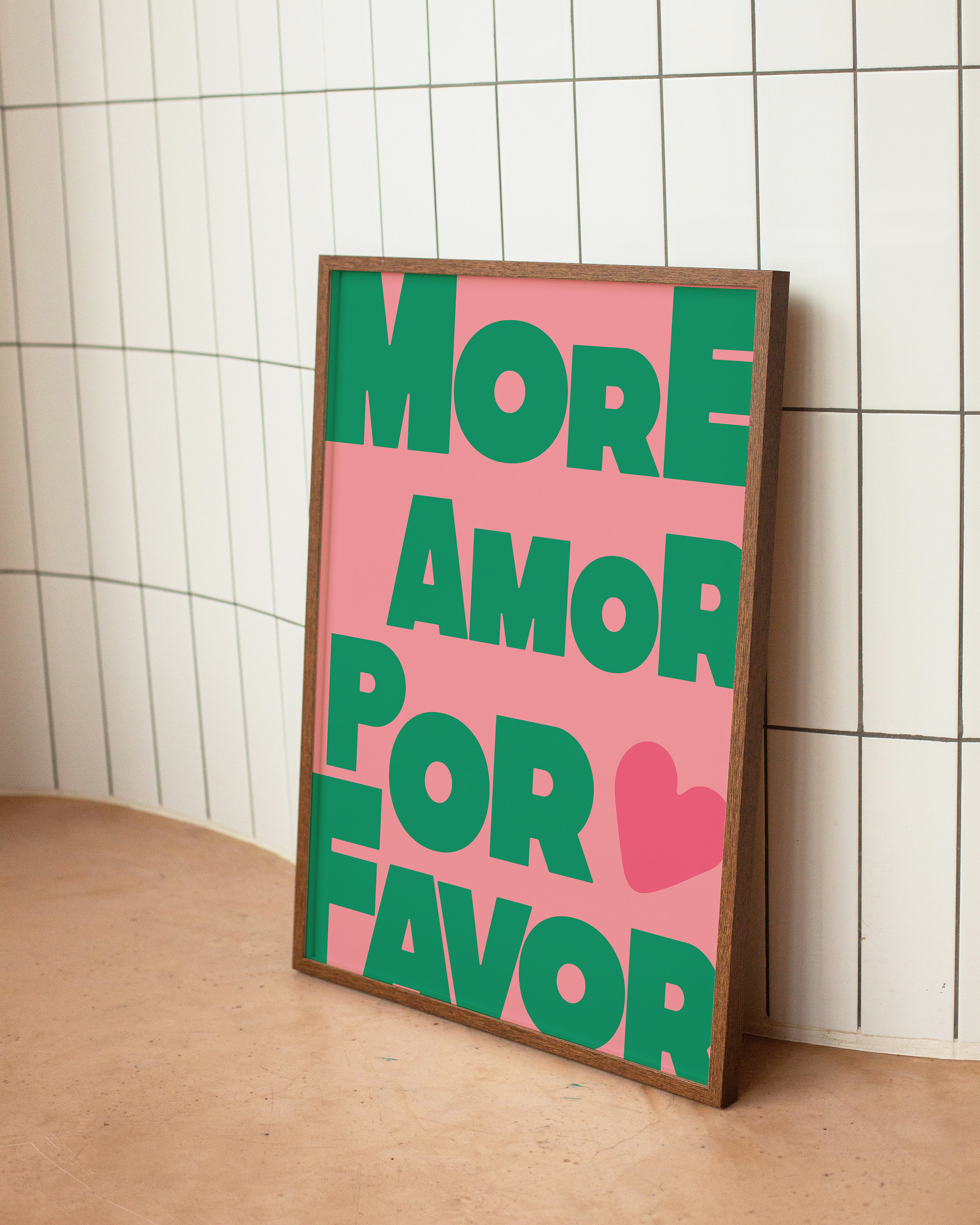 More Amor Por Favor, More Amor Wall Art, Amor Quote Poster, Hand ...