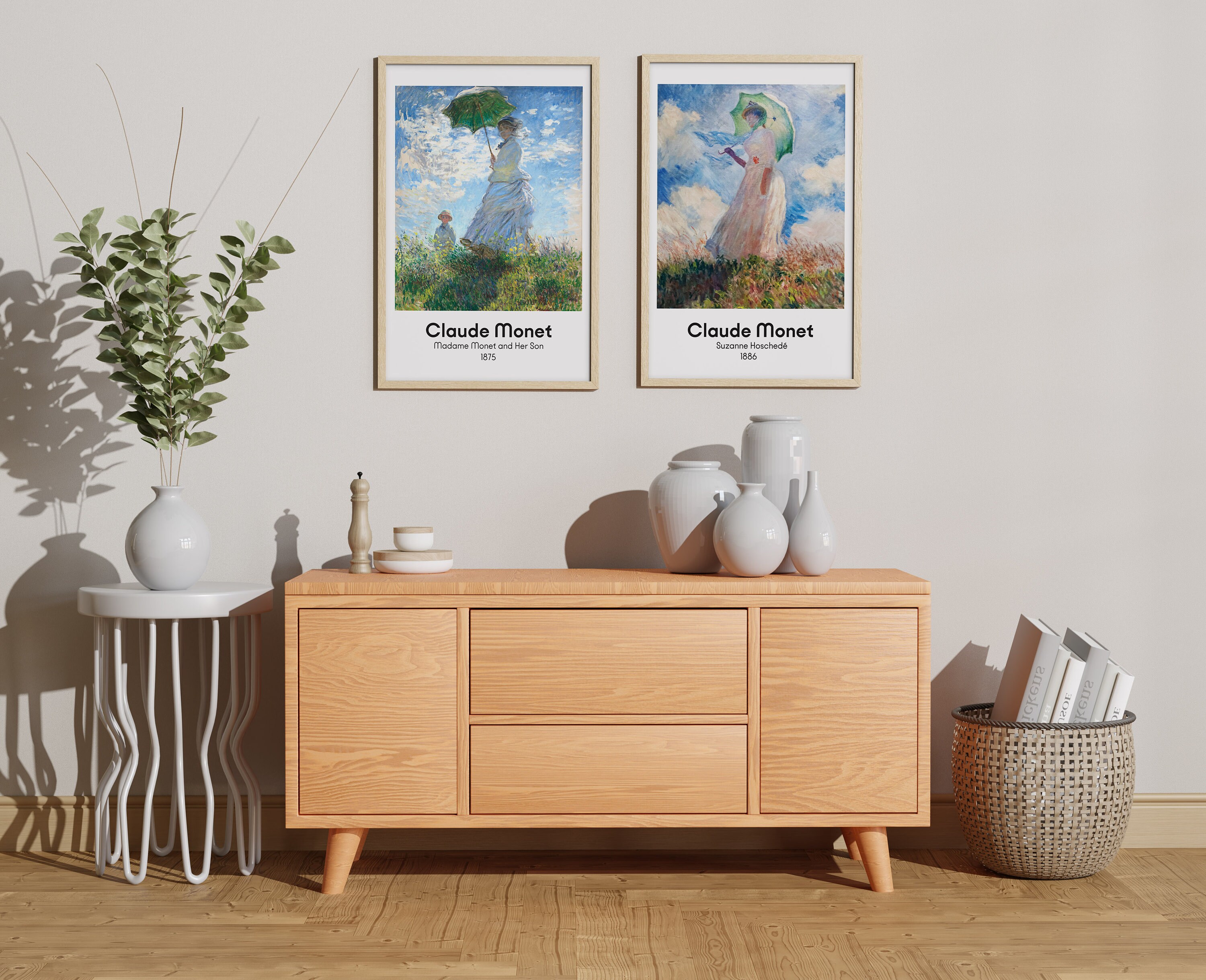 Claude Monet Printable Wall Art Set of 2 Gallery Wall Set - Etsy