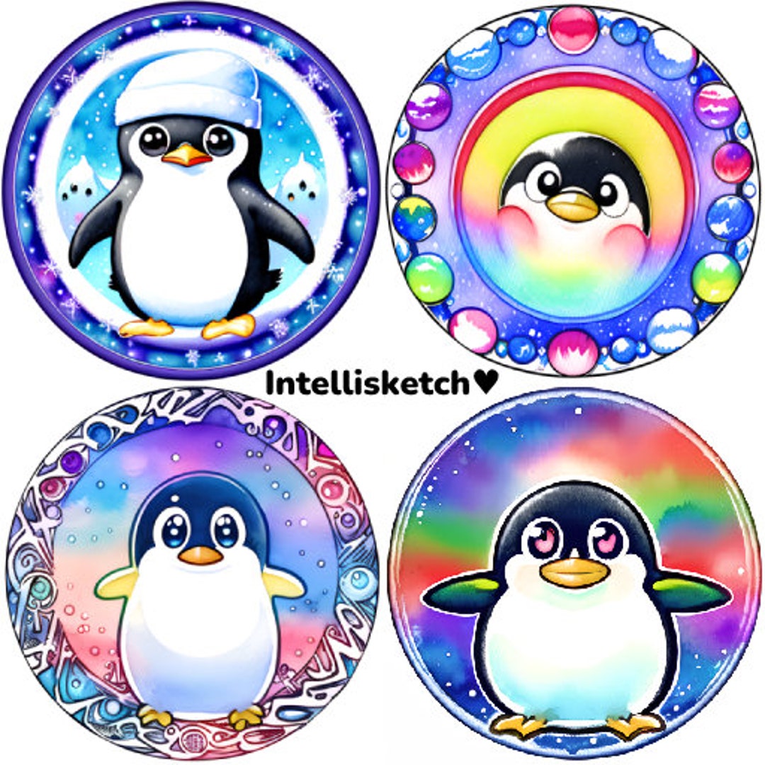 16 Wonderful Penguin Clip-art/png Bundle! - Perfect for Adding a Unique ...