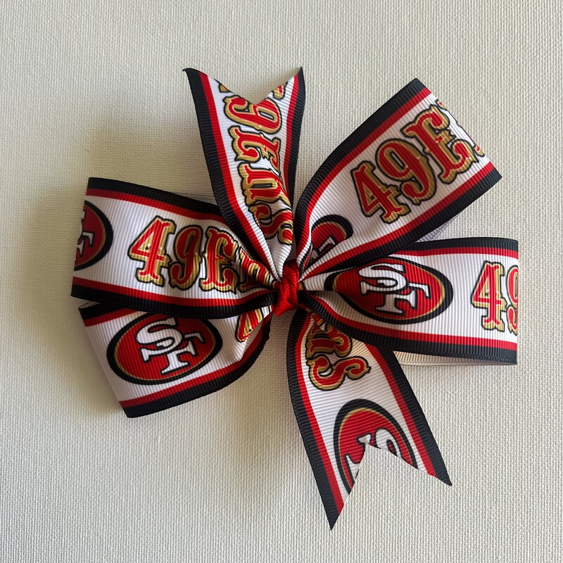 49ers Hair Bow - Etsy