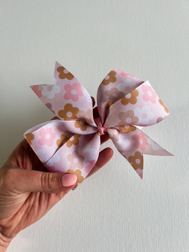 Flower Hair Bow Toddler Hair Bow Girl Hair Clip Summer Hair Bow Girls ...