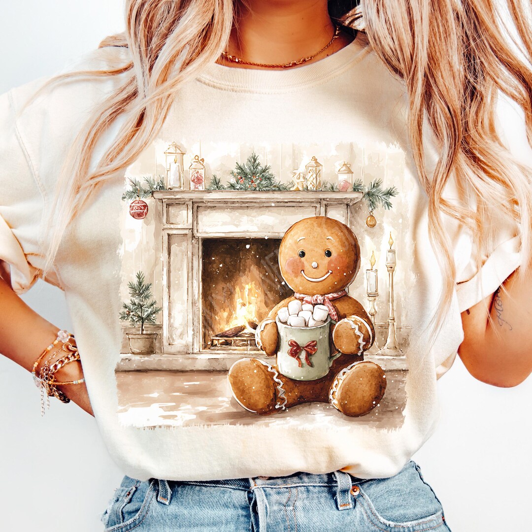 Gingerbread Man Png, Christmas Cookie Sublimation Design, Gingerbread ...