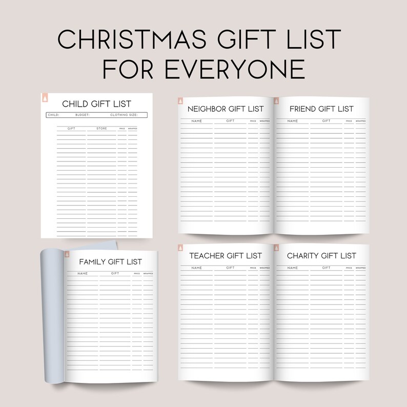 Ultimate Christmas Planner Printable, Christmas Gift Tracker, Christmas ...