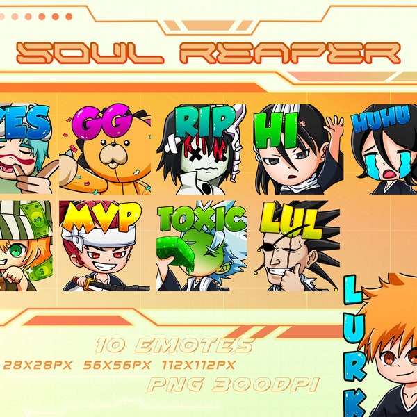 Bleach Rukia Emote - Etsy