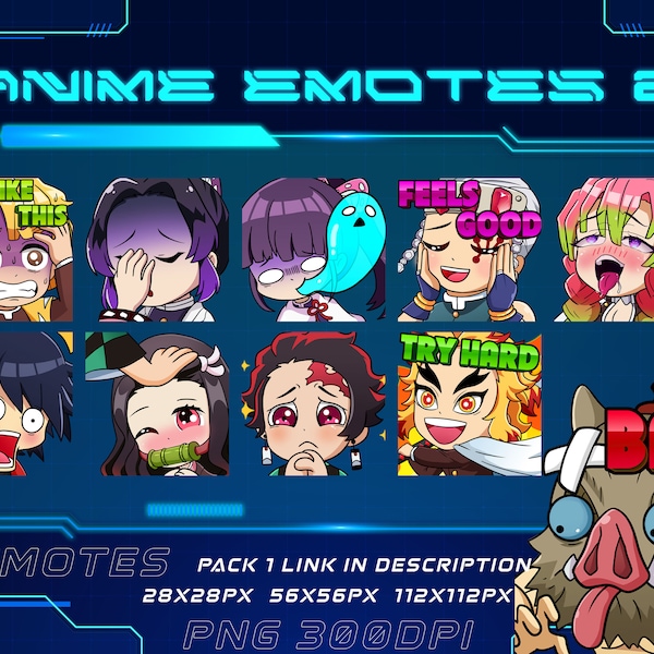 Demon Slayer Tanjiro Emotes - Etsy Canada