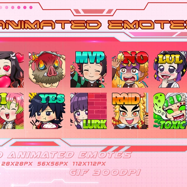 Demon Slayer Tanjiro Emotes - Etsy Canada