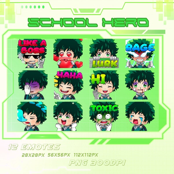 Mha Deku Emote - Etsy