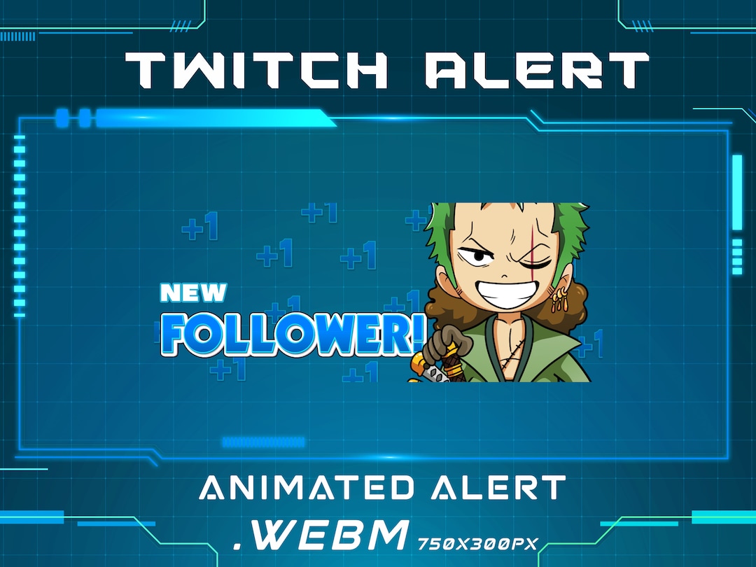 New Follower Three-sword Pirate Anime Manga Twitch Animated - Etsy