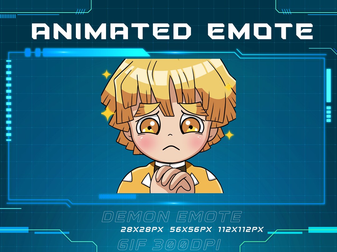 Demon Boy Anime Begging Animated Emote Twitch Animated Emote - Etsy
