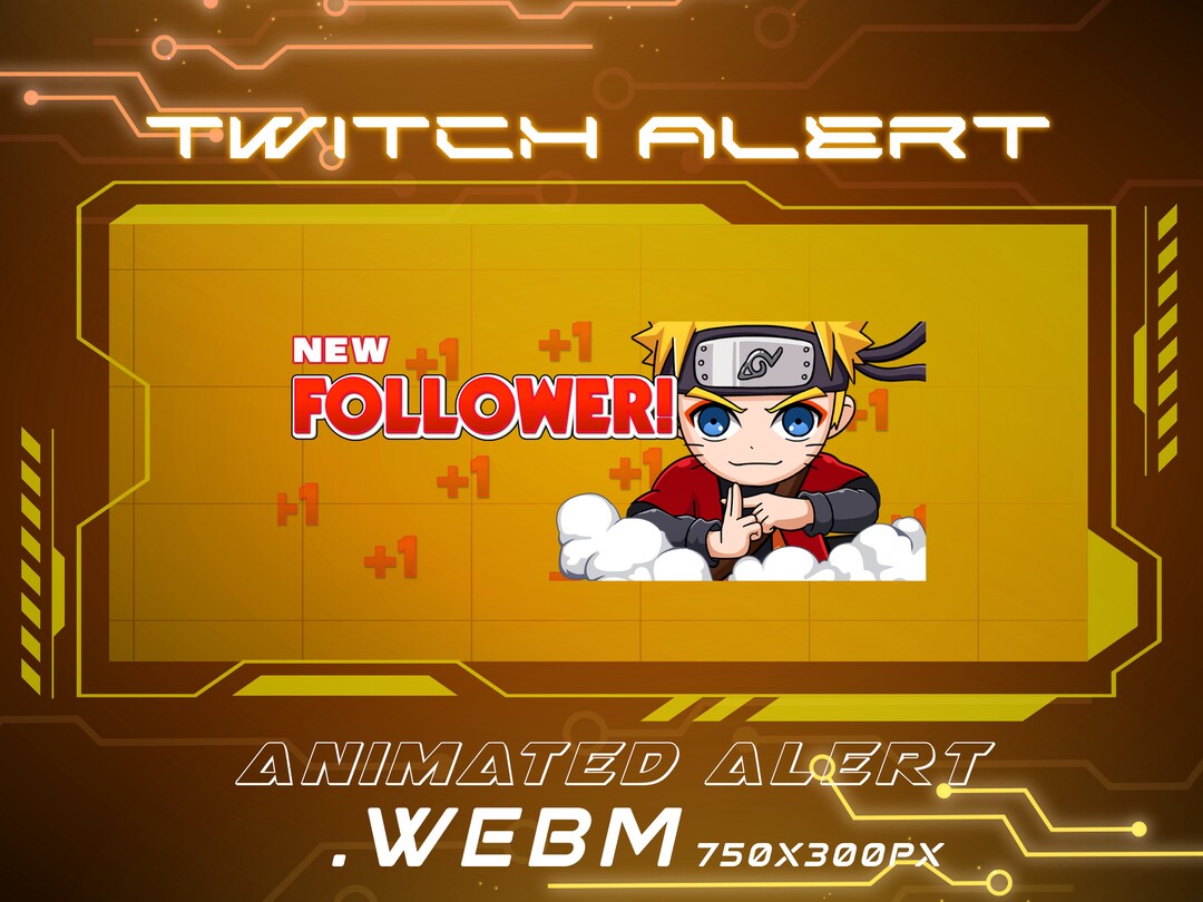 New Follower Ninja Shinobi Anime Manga Twitch Animated Alert - Etsy