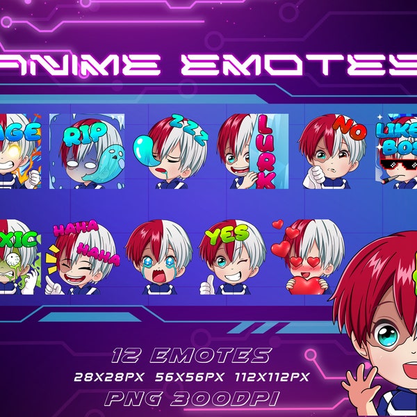 My Hero Academia Twitch Emotes - Etsy