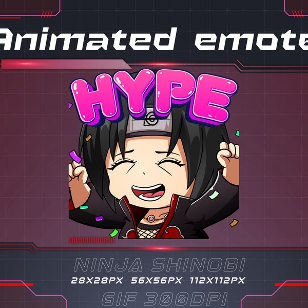 Hype Itachi Emote - Etsy
