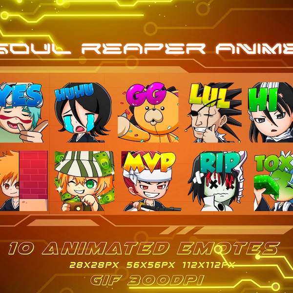 Bleach Emotes Twitch - Etsy Australia