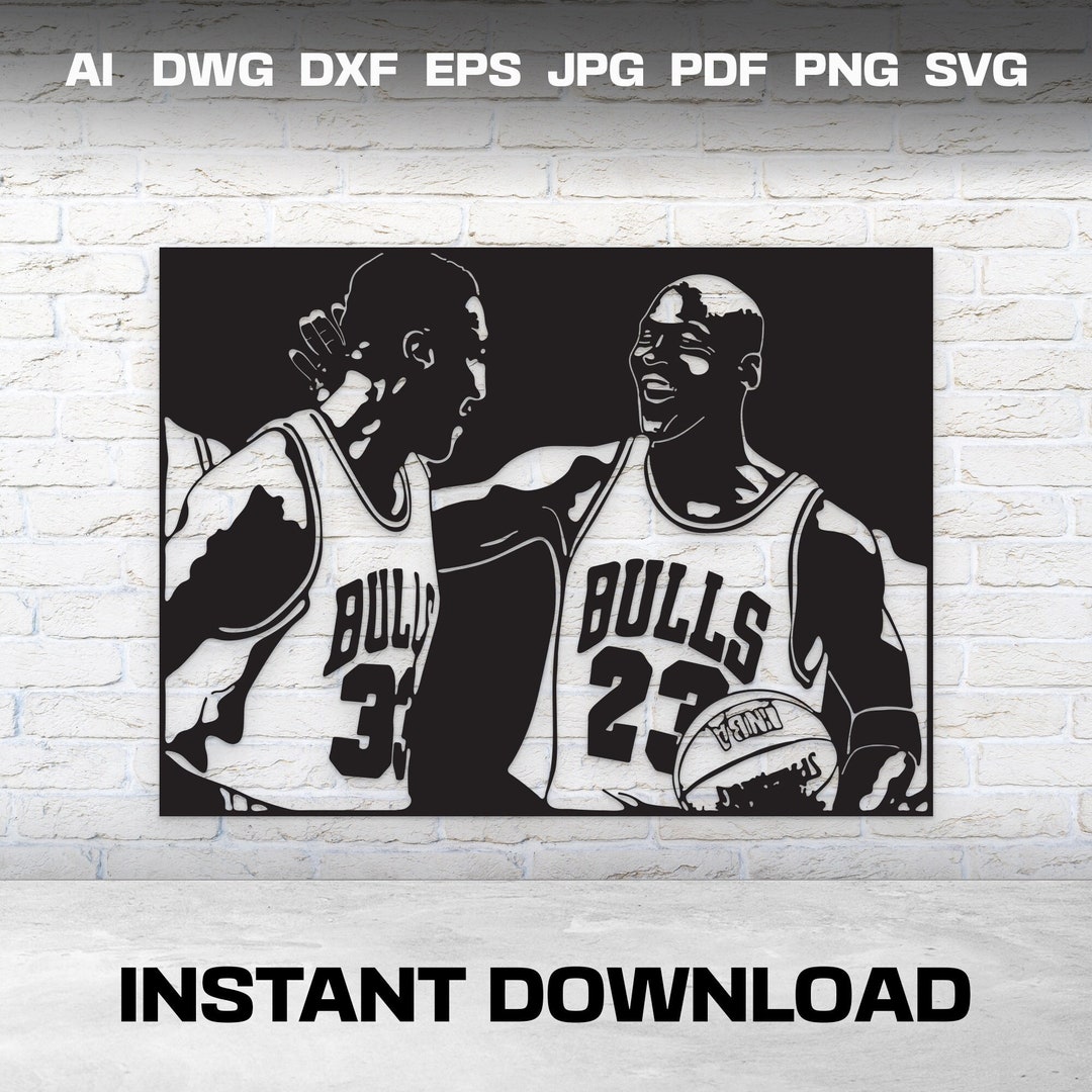 Michael Jordan SVG Wall Art Decor Vector Poster Design PNG Digital ...