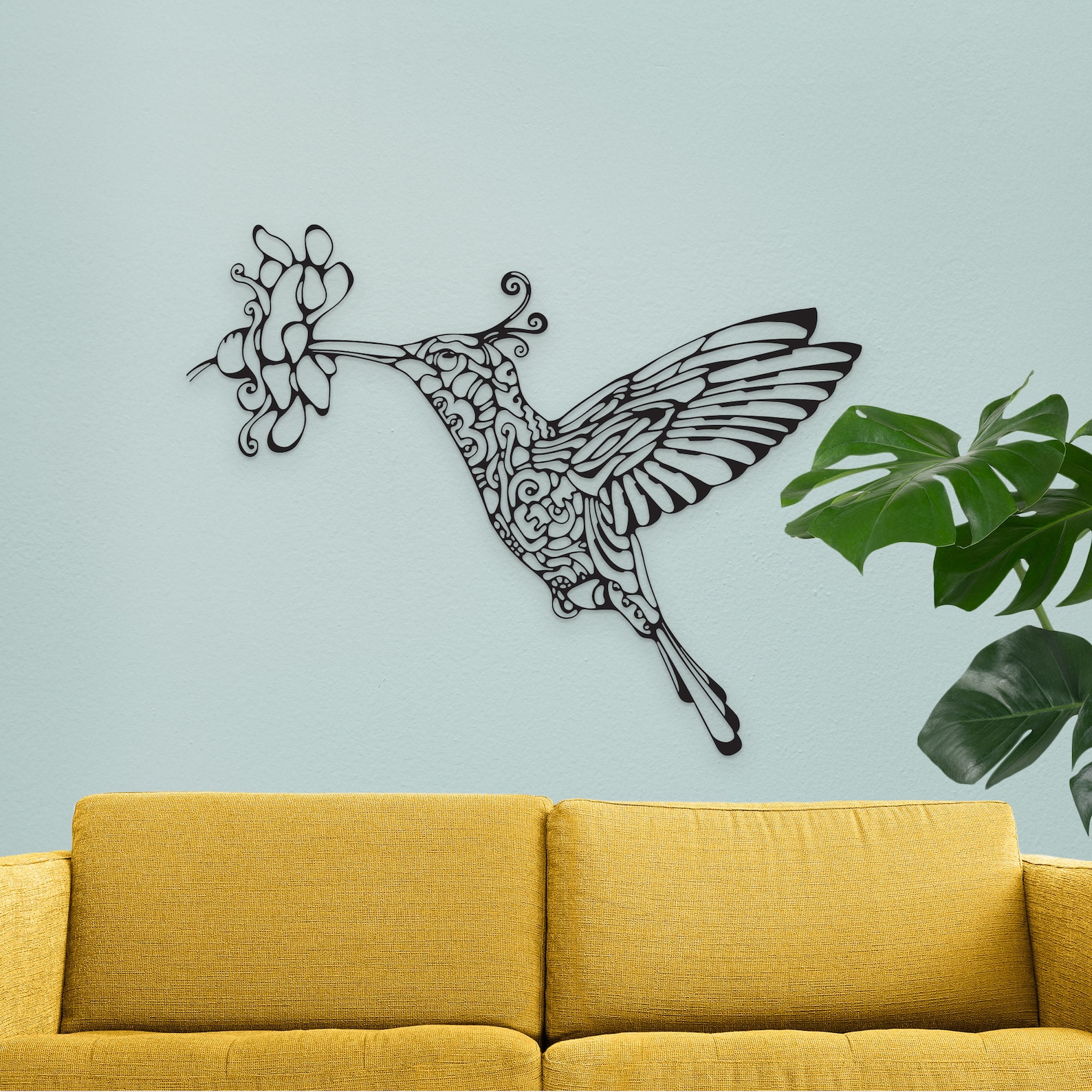Hummingbird SVG Design Wall Art Decor File for Laser Cutting and Plasma ...