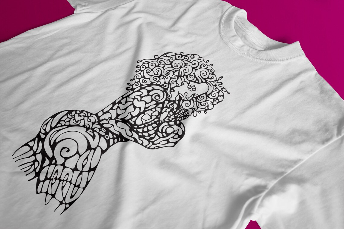 SVG Lady Coconut Abstract Woman Wall Decor PNG File for Laser Cutting ...