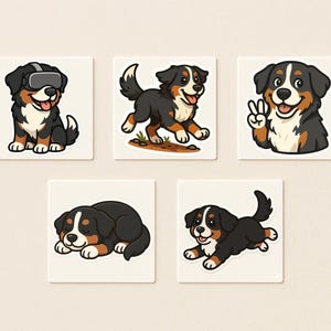 Dog Digital Mega Sticker Pack – Cute Dog Pngs for Goodnotes, Digital ...