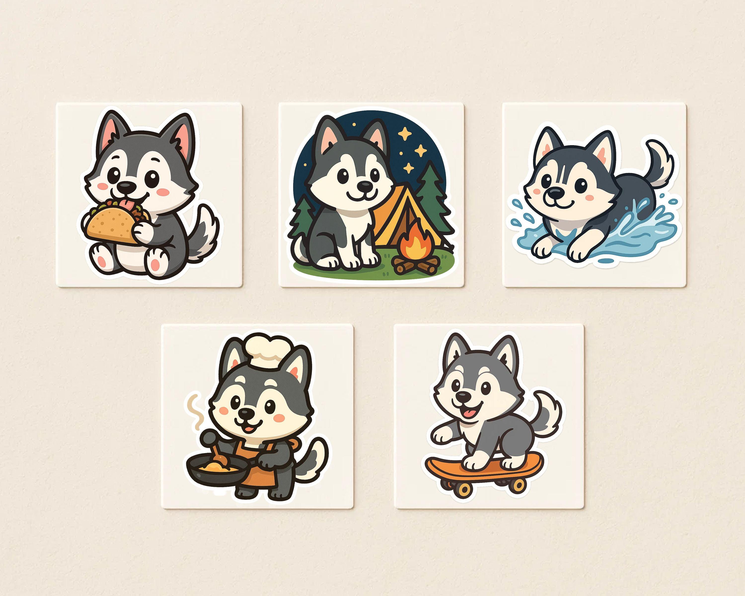 Dog Digital Mega Sticker Pack – Cute Dog Pngs for Goodnotes, Digital ...