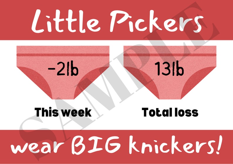 Little Pickers Wear BIG Knickers - A5 Clear Acrylic Sign / Fridge ...