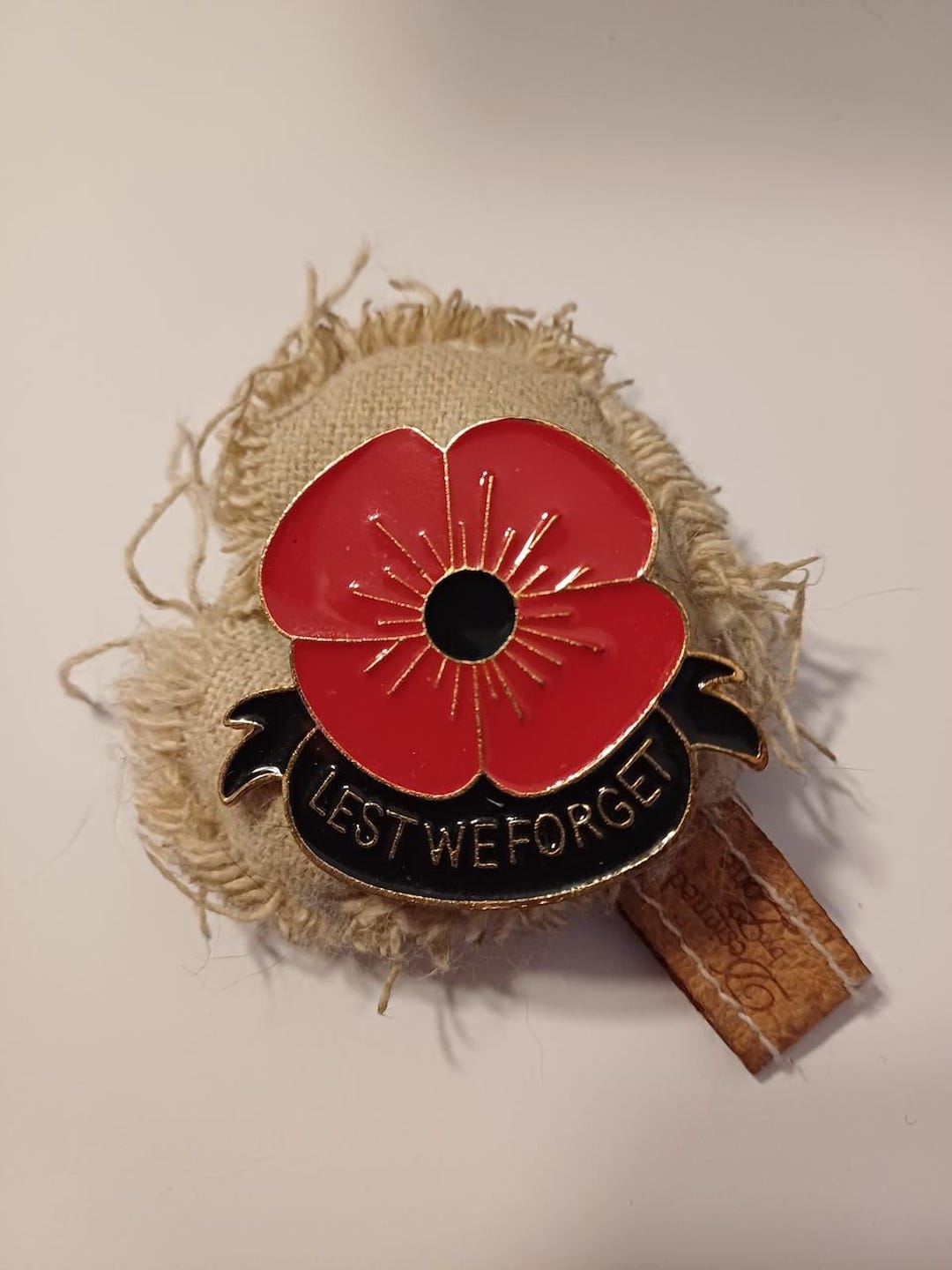 Vintage Brooch Poppy Flower Britain Legion Lest We Forget - Etsy