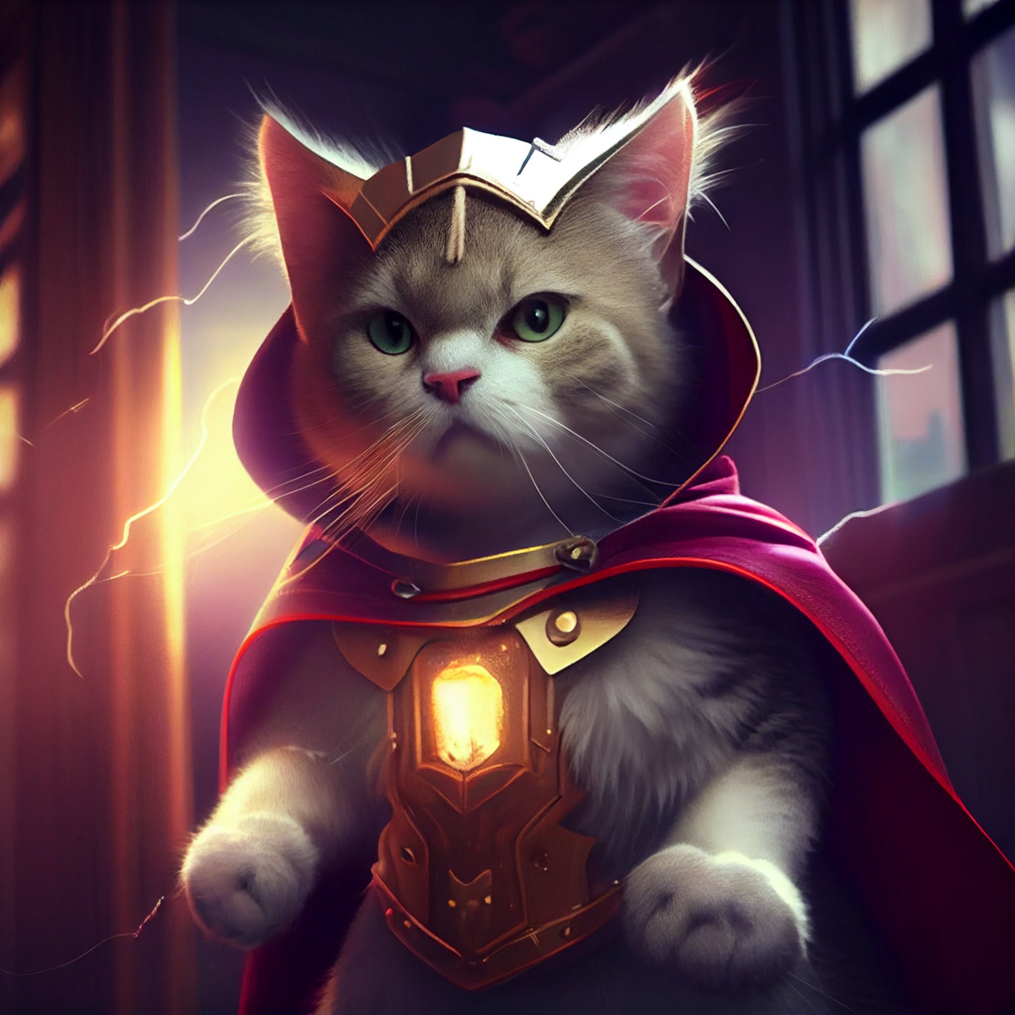 Superhero Cats - Digital Art Prints - Etsy