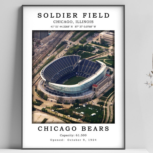 Soldier Field Poster - Etsy