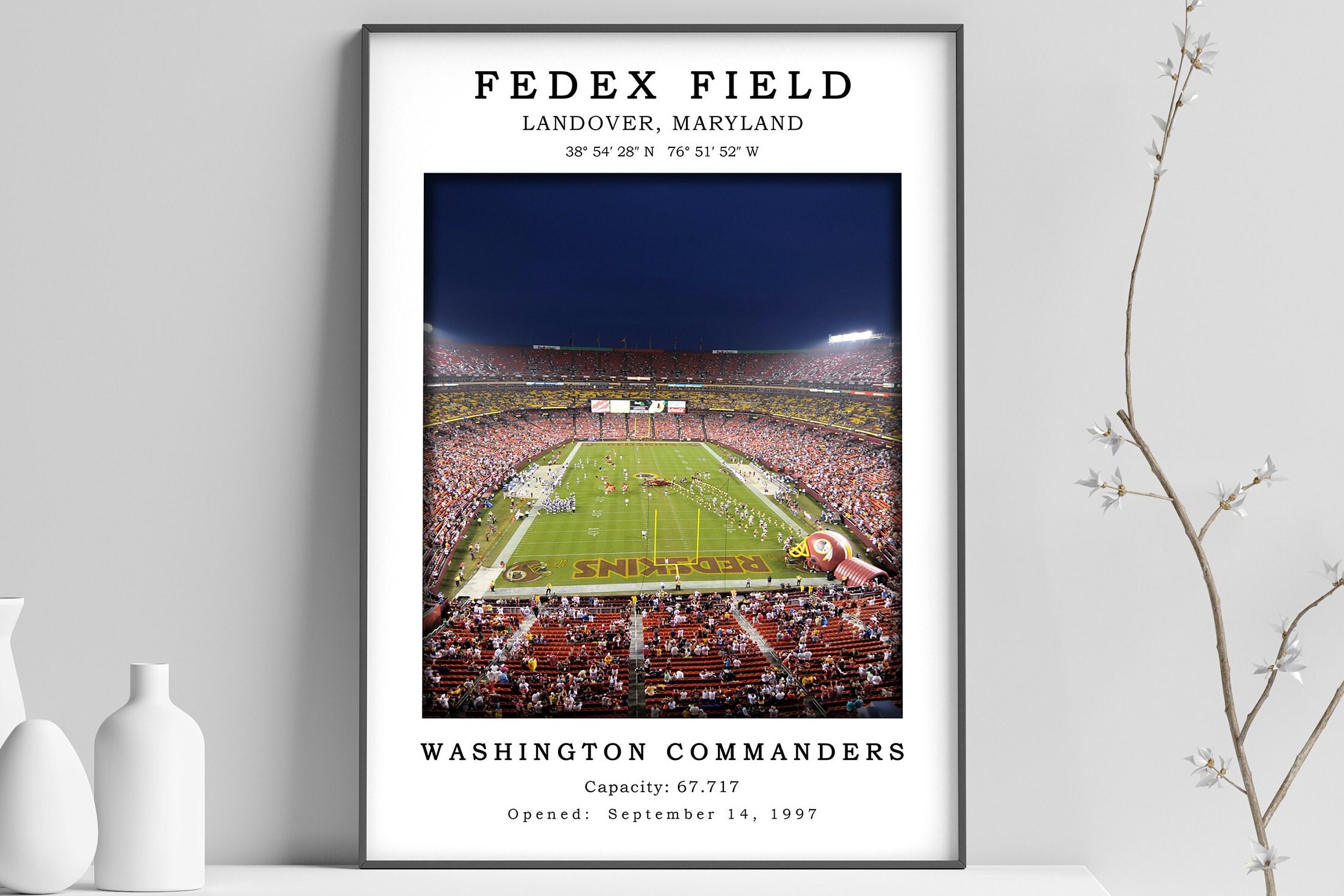 Fedex Field Stadium Print Fedex Field Stadium Canvas - Etsy