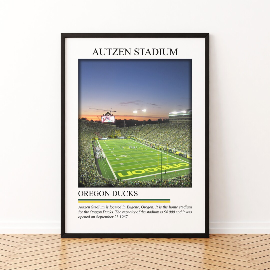 Autzen Stadium Print Autzen Stadium Print Poster Stadium - Etsy