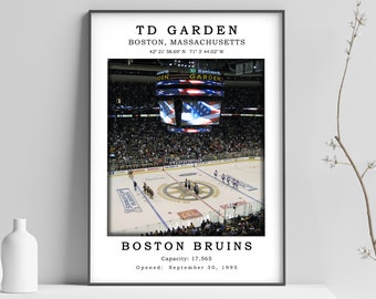 Boston Bruins TD Garden Stadium Poster Print - Etsy