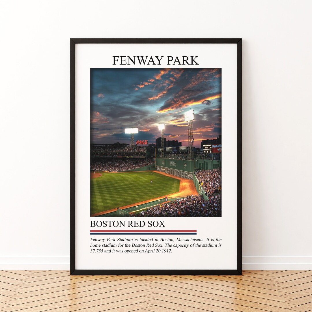 Fenway Park Poster Wall Art Stadium Canvas Digital Print - Etsy