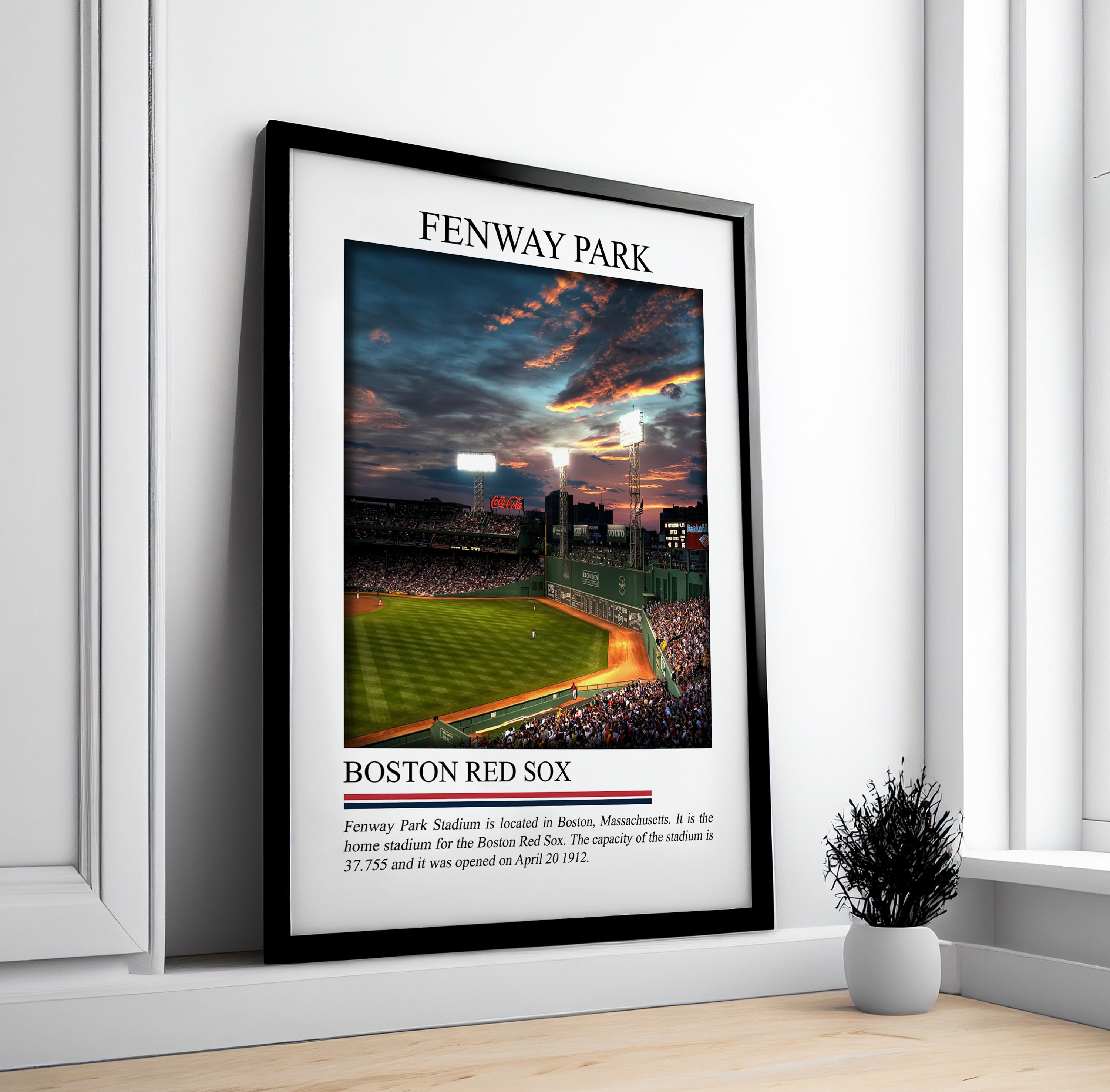 Fenway Park Poster Wall Art Stadium Canvas Digital Print - Etsy