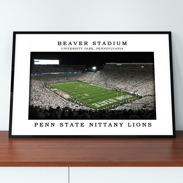 Beaver Stadium Print - Etsy