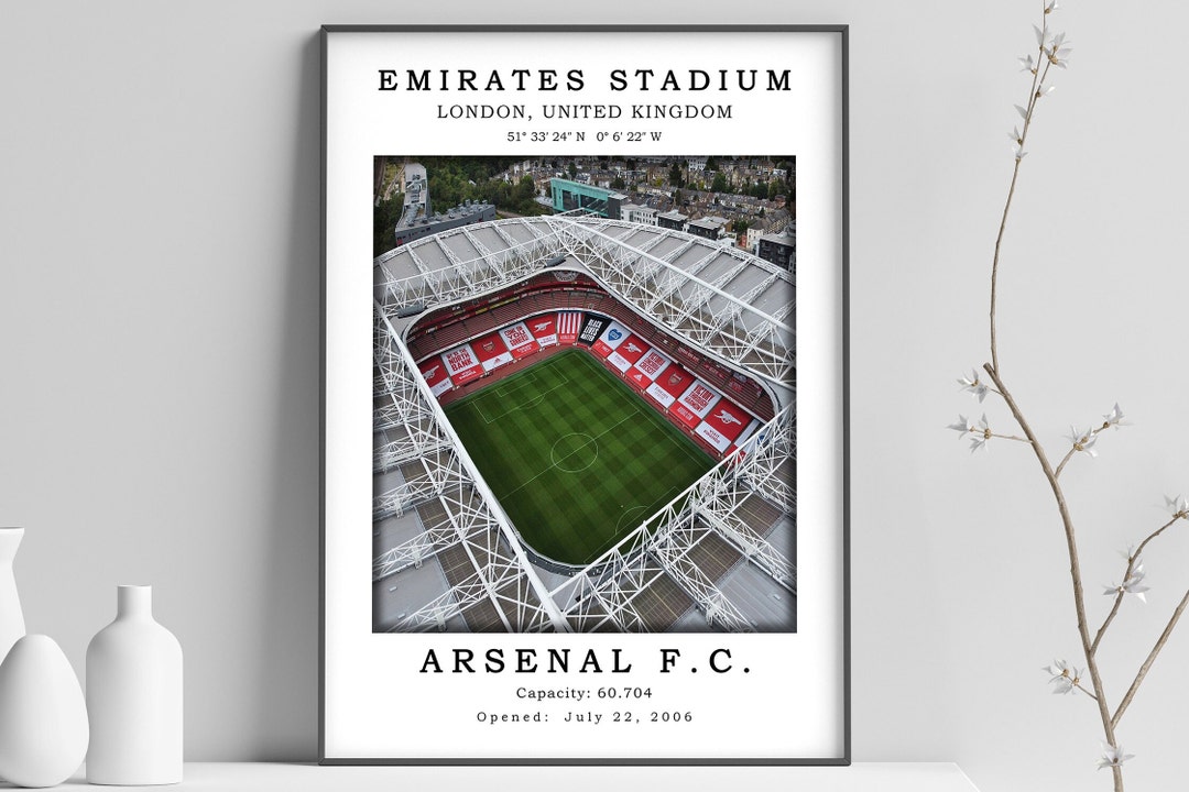 Emirates Stadium Canvas Emirates Stadium Poster Print - Etsy UK