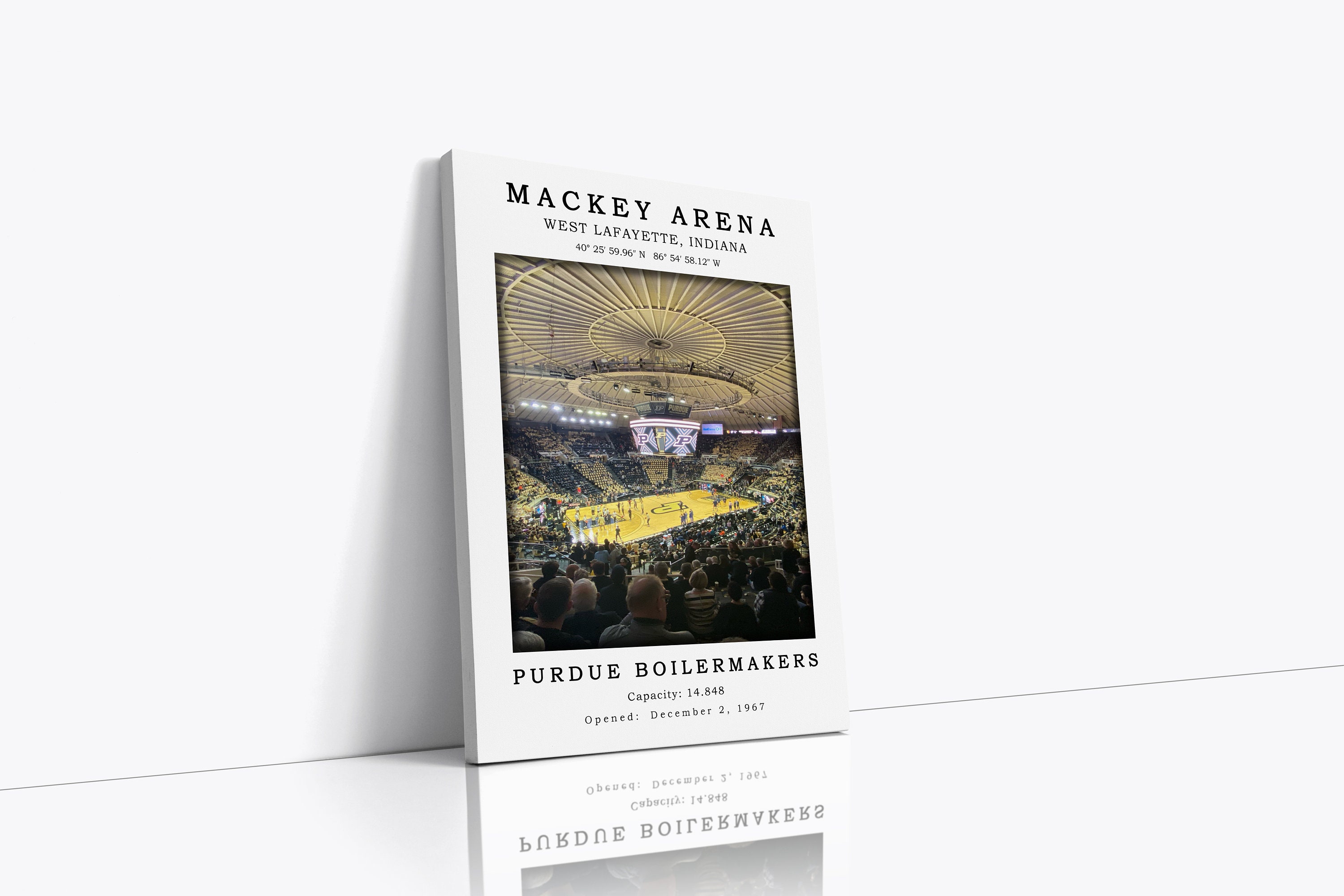 Mackey Arena Canvas Poster Mackey Arena Stadium Print Basketball ...