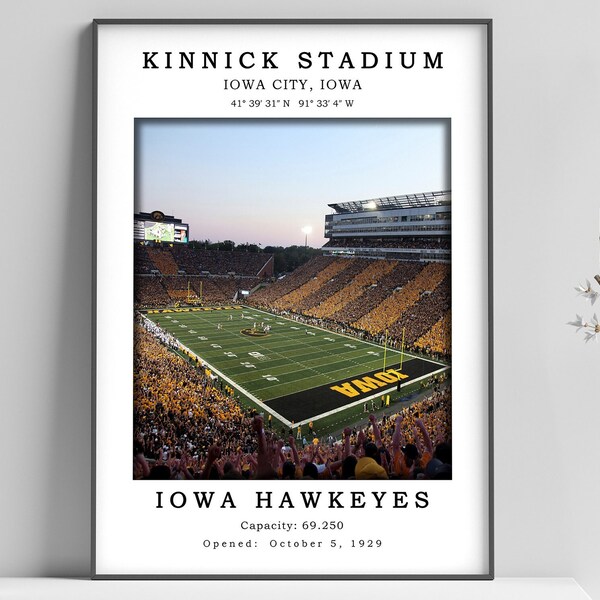 Kinnick stadium poster - Etsy Schweiz