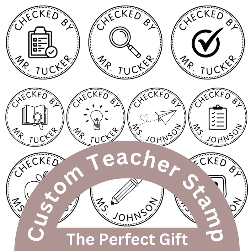Custom Teacher Stamp - Etsy
