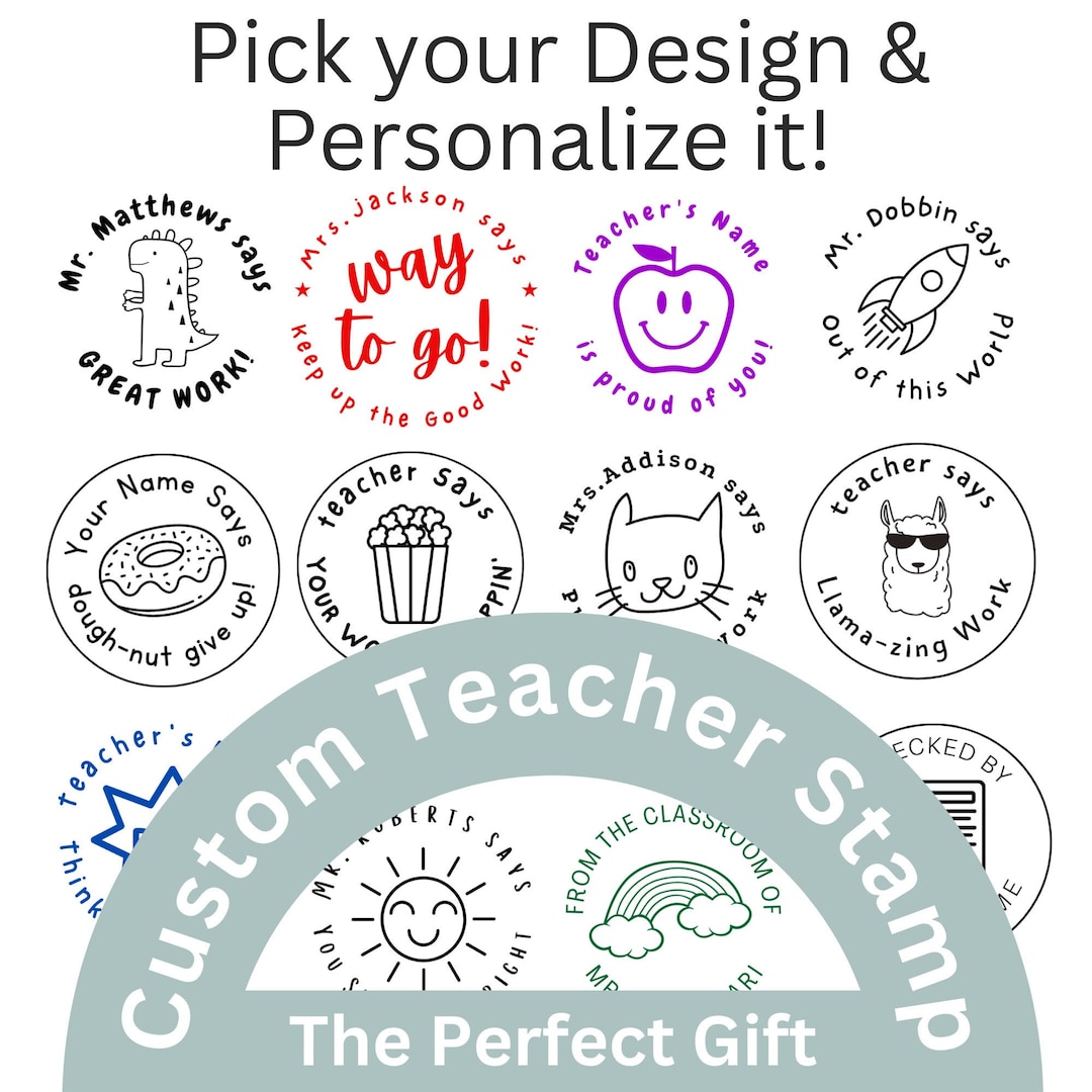 Teacher Stamps, Personalized Teacher Stamps, Custom Teacher Stamps ...
