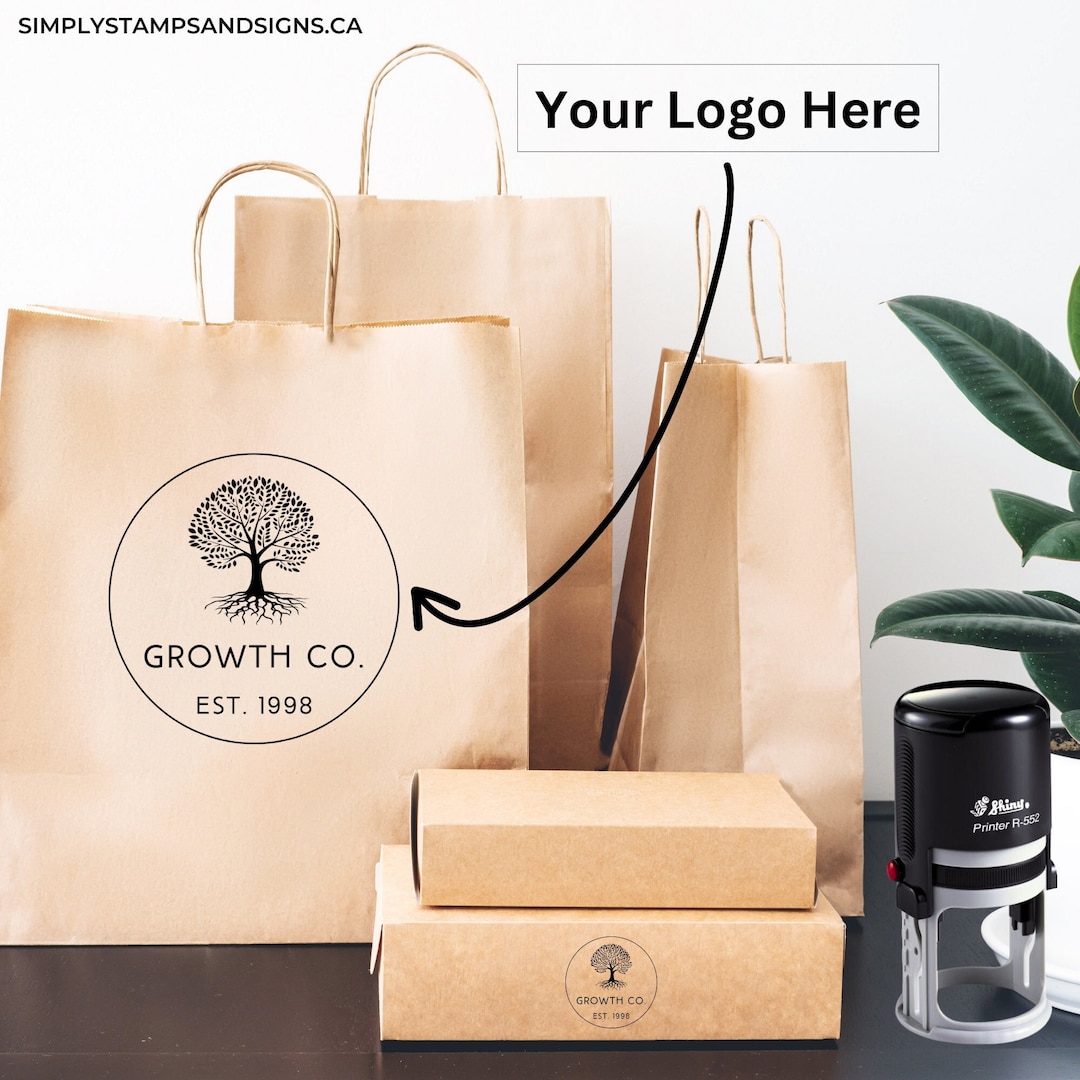 Custom Self-inking Logo Stamp - the EASIEST Stamp - Best Selling Stamp ...