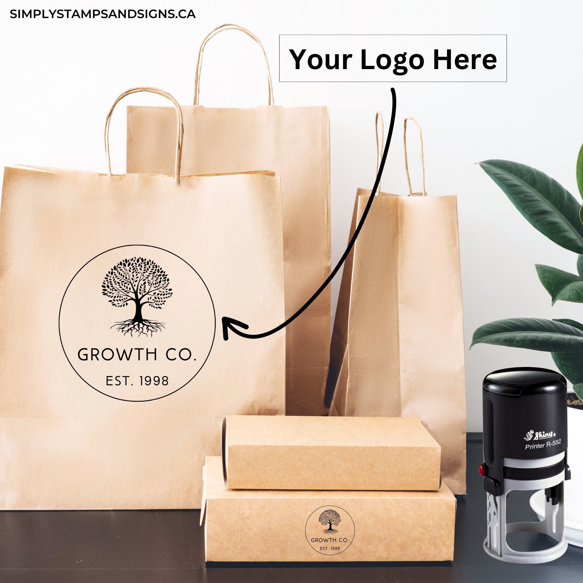 Custom Self-inking Logo Stamp - the EASIEST Stamp - Best Selling Stamp ...