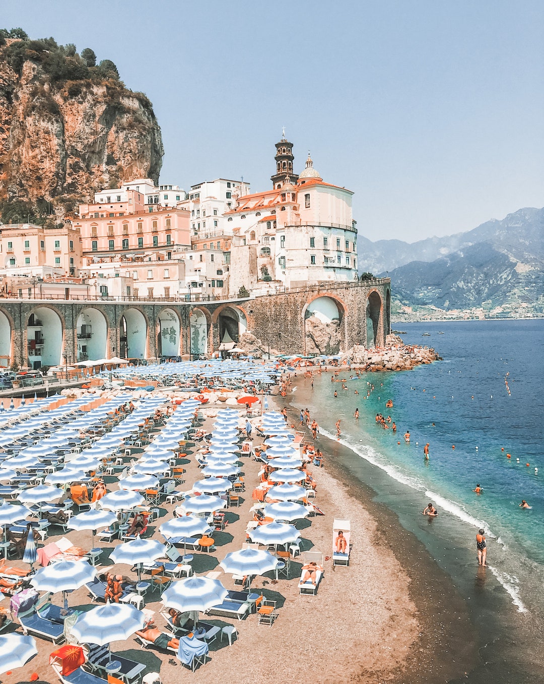 Amalfi Coast Photography- Southern Italy- Coastline Beach Shore Wall ...