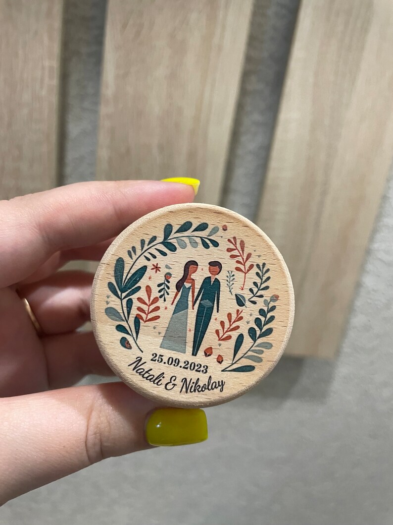 Personalized Engraved Wood Ring Box Custom Engagement - Etsy