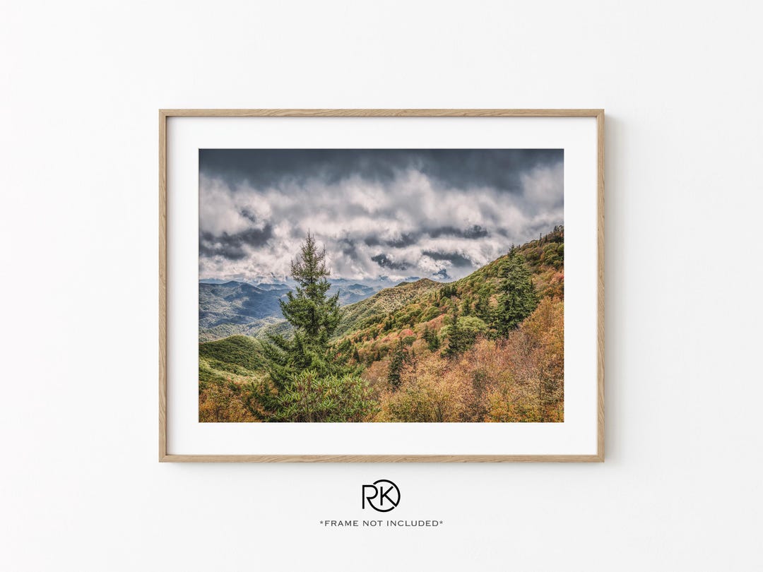 Blue Ridge Mountain Landscape Wall Art: Blue Ridge Parkway, Moody, Fall ...