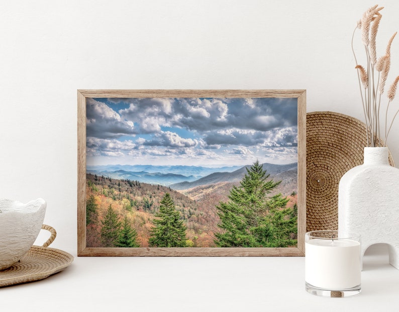 Mountain Wall Art, Blue Ridge Mountains, Photography Art, Blue Ridge ...