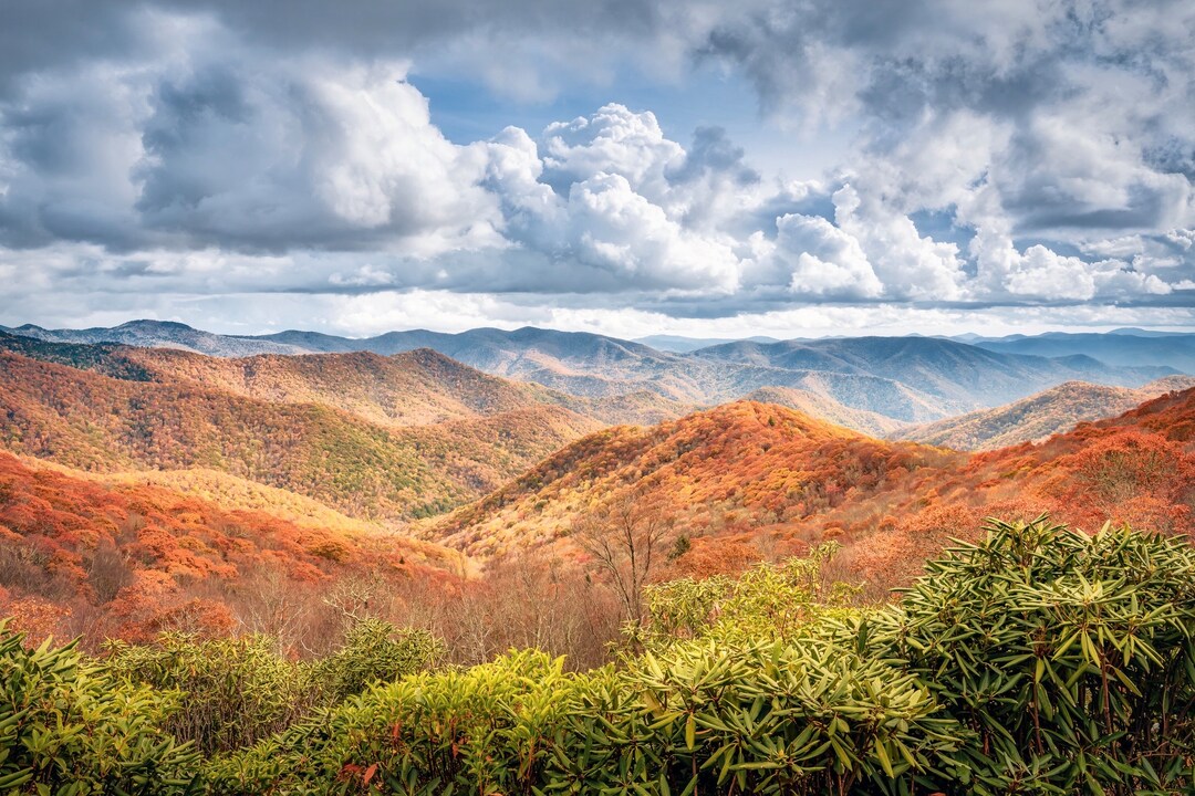 Blue Ridge Mountains Fall Photography Fall Wall Art - Etsy