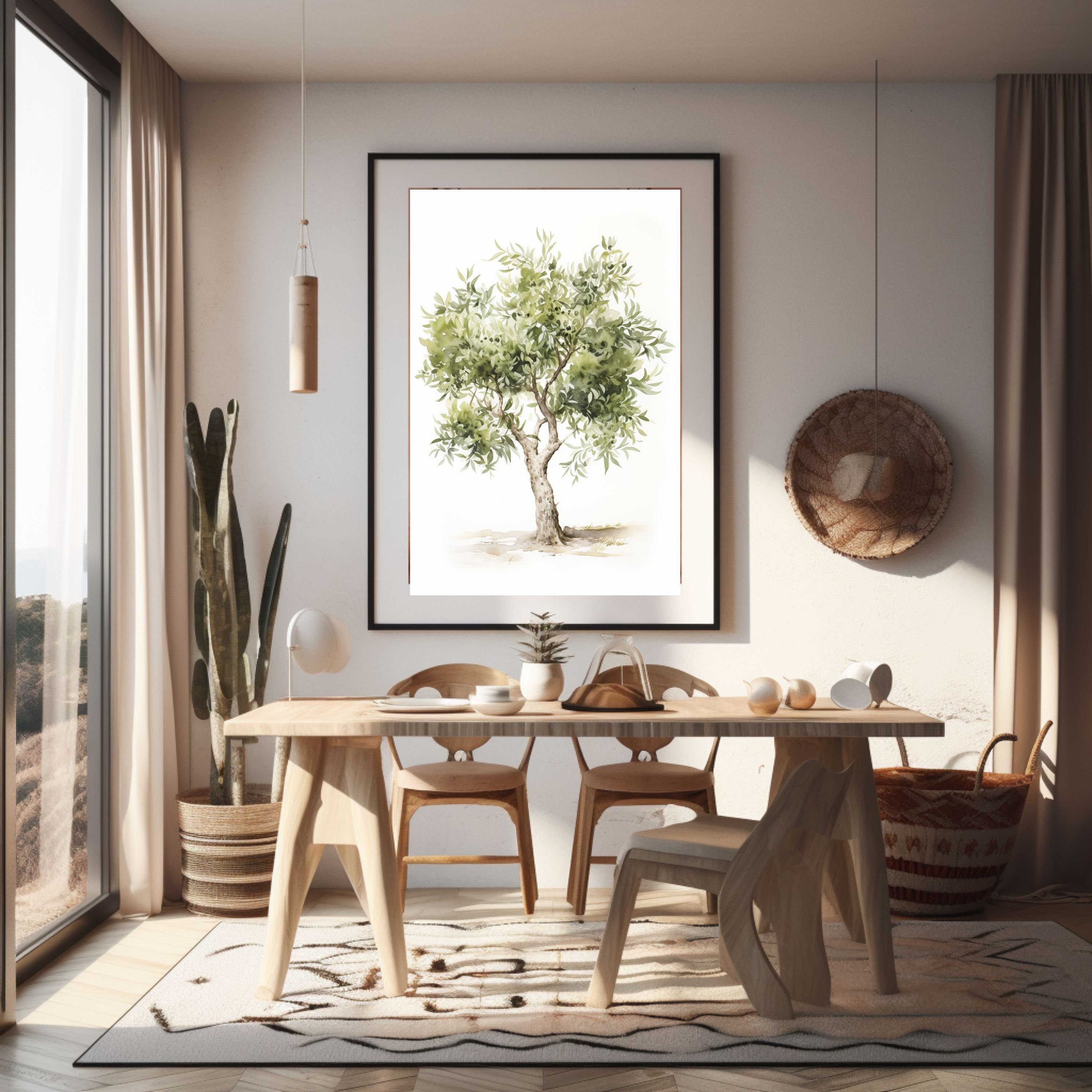 Carley Olive Tree Collection : Olive Tree Digital Watercolor Digital ...